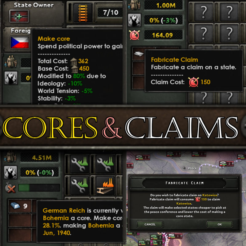 Hoi4 [mod] Cores And Claims Gui 中核州導入と請求権gui